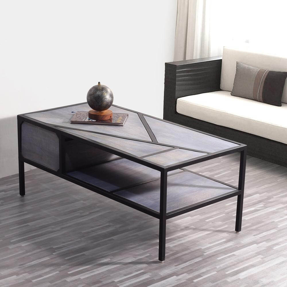 Buy Vintage Metal and Wooden Center Table